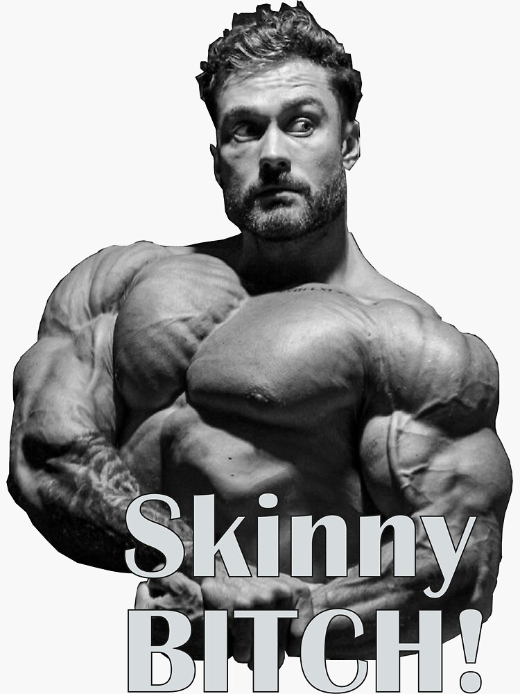 "Cbum famos quote skinny bitch" Sticker by TodoVerde | Redbubble