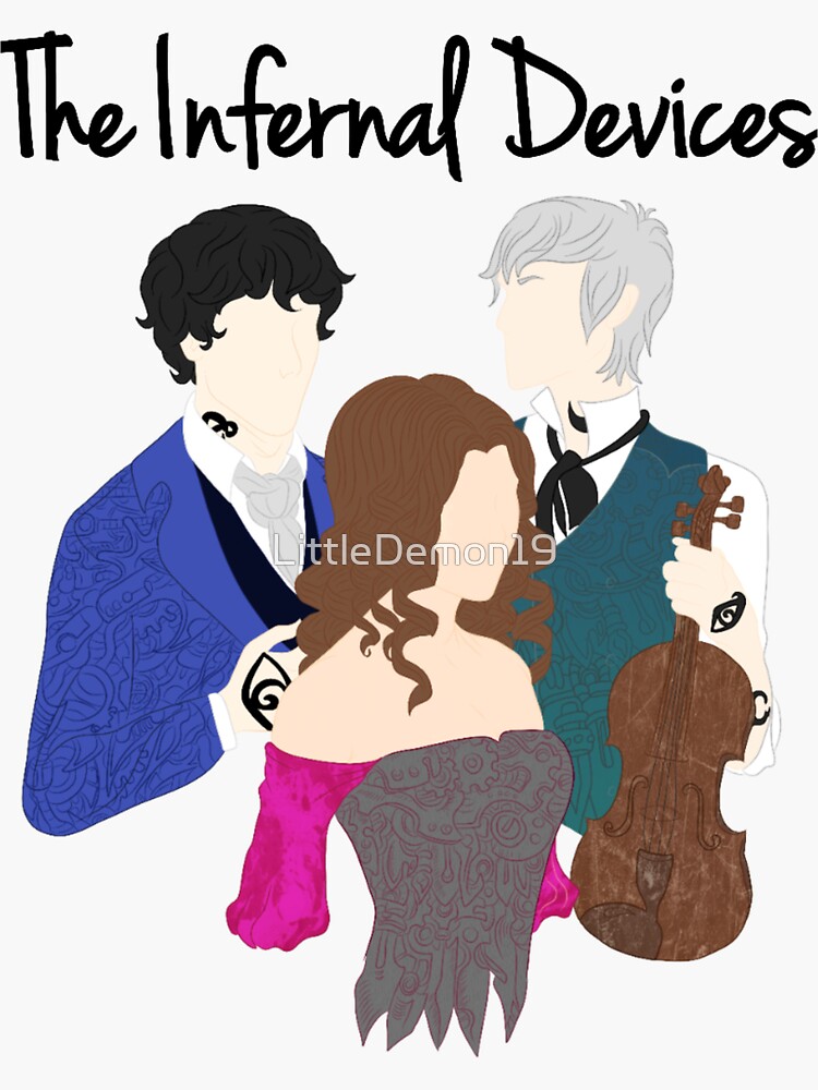 "The Infernal devices " Sticker by LittleDemon19 | Redbubble