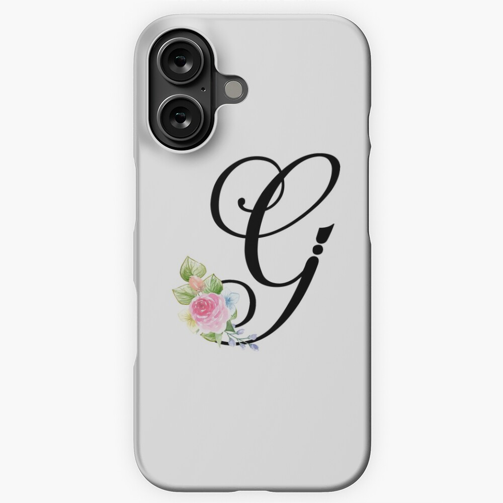 "Floral Monogram Fancy Script Letter G" Sticker for Sale by Grafixmom ...