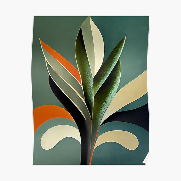 "Mid century modern plant art" Poster for Sale by UnlockingDesign ...