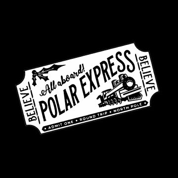 "polar express" Sticker for Sale by LondownDesign | Redbubble