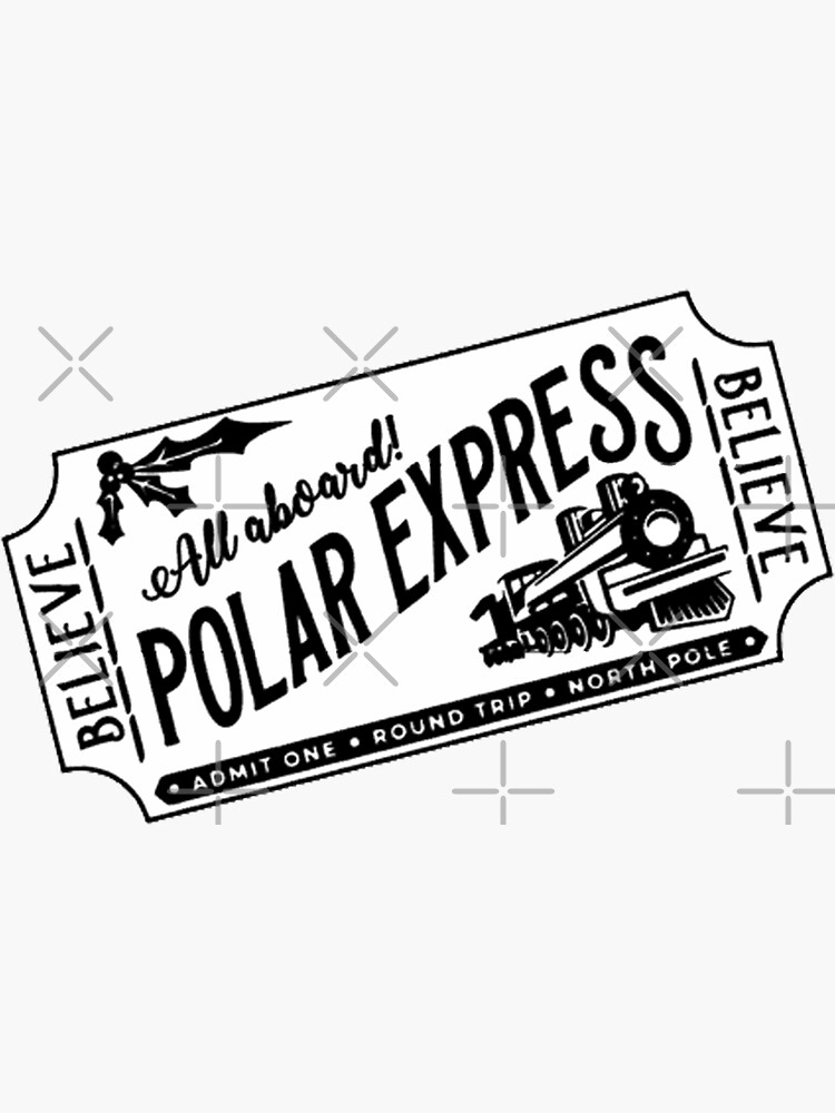 "polar express" Sticker for Sale by LondownDesign | Redbubble