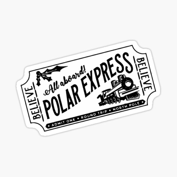 "polar express" Sticker for Sale by LondownDesign | Redbubble
