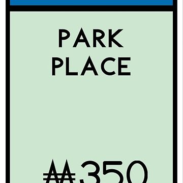 "Park Place Monopoly Game Tile" Greeting Card for Sale by RstyBcktWkshp ...