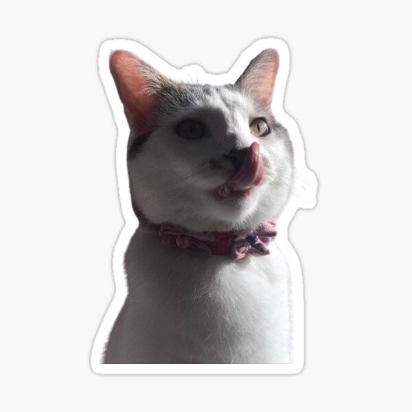 "the great mlem" Sticker for Sale by sootysnoot | Redbubble