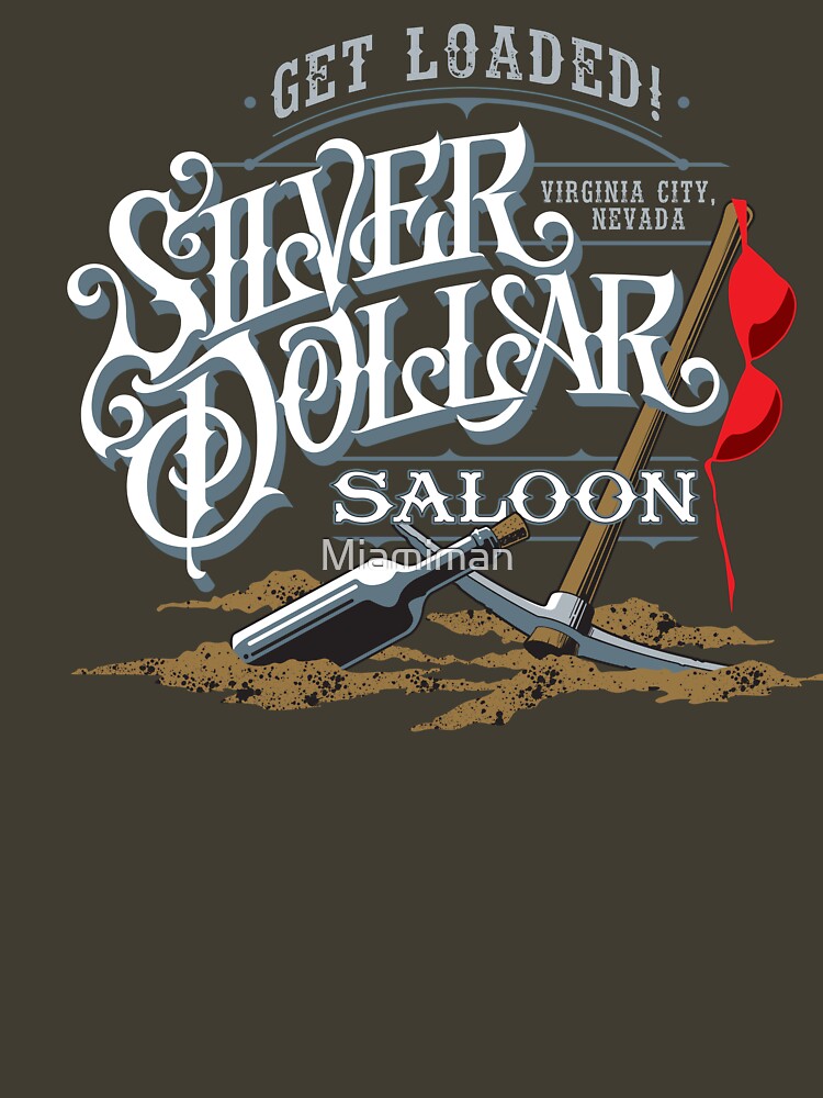 "Silver Dollar Saloon" Essential T-Shirt for Sale by Miamiman | Redbubble
