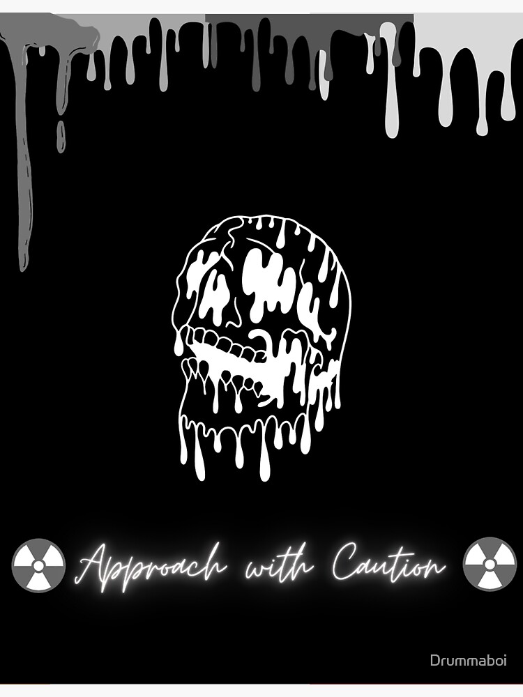 "Approach with Caution 7" Sticker for Sale by Drummaboi | Redbubble