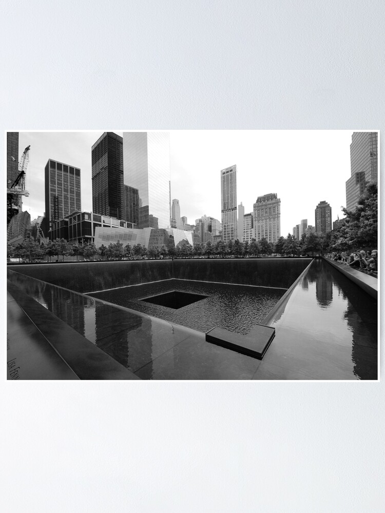 "North Tower Memorial Pool" Poster by woodeye518 | Redbubble