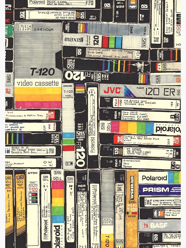 "VHS" Spiral Notebook for Sale by hbthornton | Redbubble