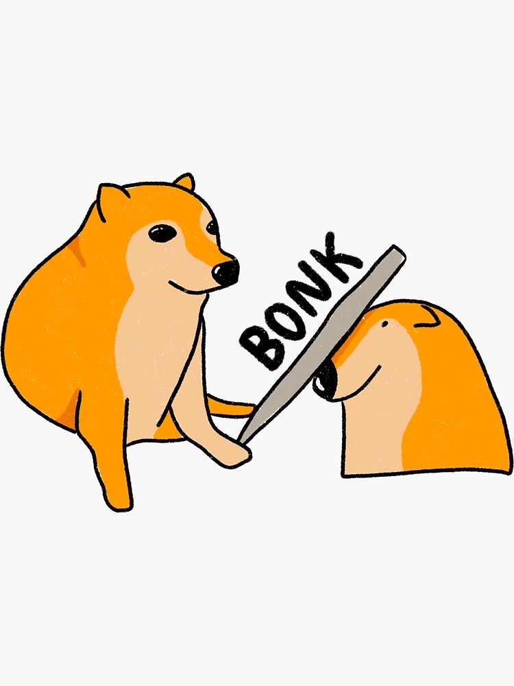 "Doge Bonk" Sticker for Sale by cmxcrunch | Redbubble