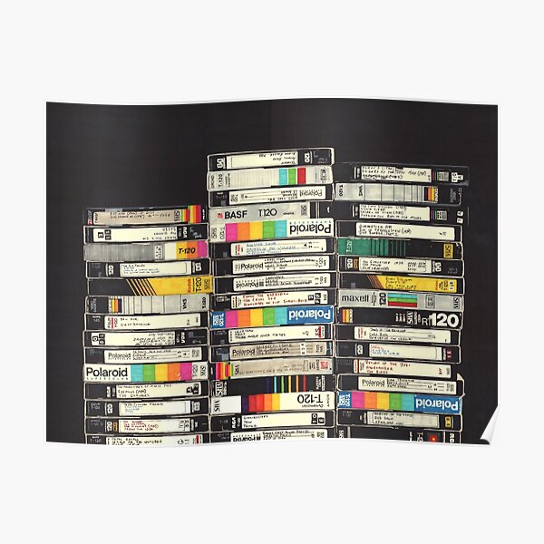 "VHS Stack" Poster by hbthornton | Redbubble