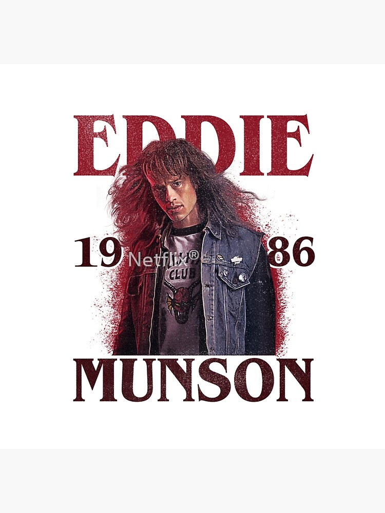 Coussin « Eddie Munson Guitare Stranger Things 4 Chapitre 9 L'affiche ...