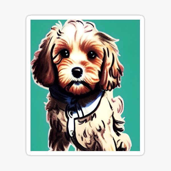"Cavapoo Isometric #1" Sticker for Sale by BuyBestTrends | Redbubble