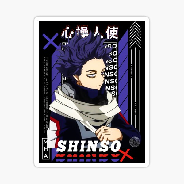 "Hitoshi Shinso - Boku No Hero Academia" Sticker for Sale by Saghanime ...