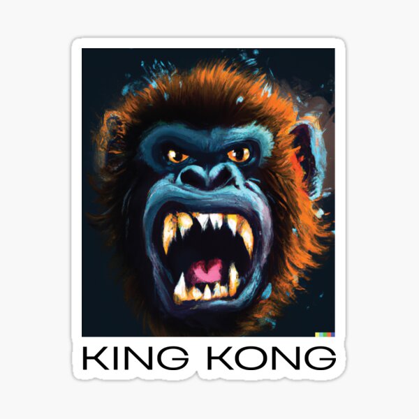 "King kong style" Sticker for Sale by Korp-shop | Redbubble