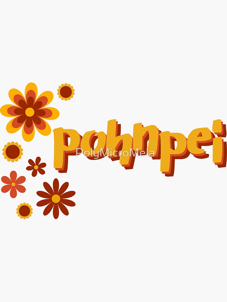 "Pohnpei" Sticker for Sale by PolyMicroMela | Redbubble