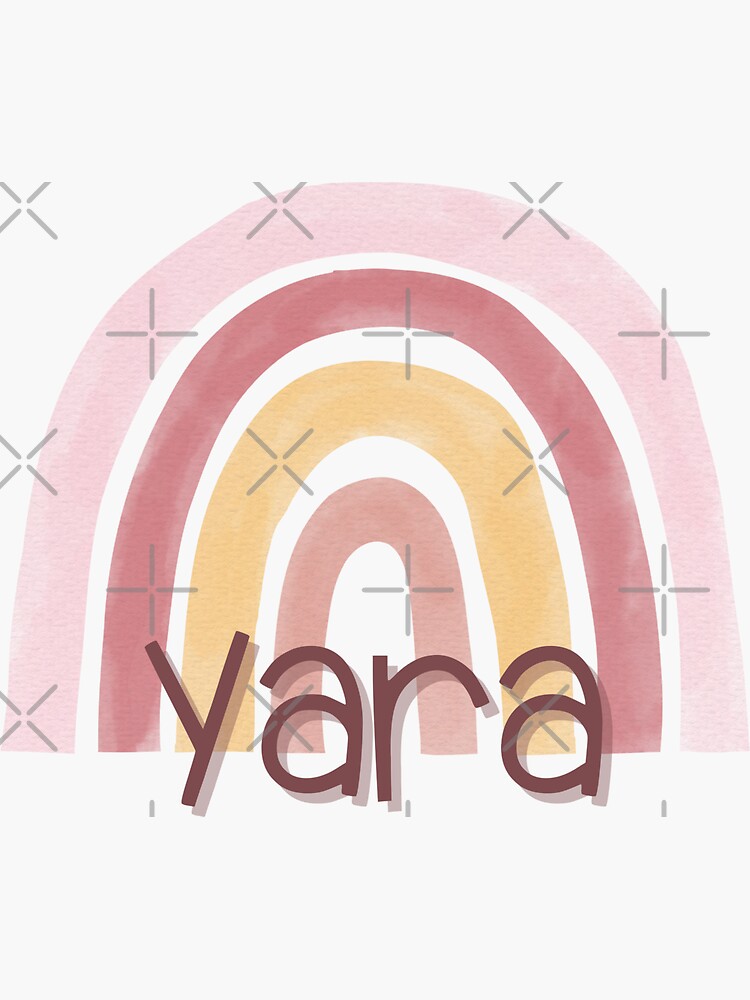 "Girl's Name - Yara" Sticker for Sale by NamesLand | Redbubble