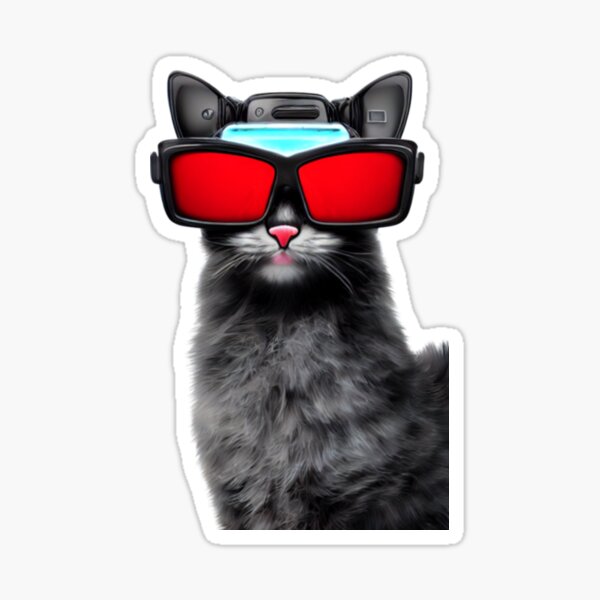 "Cool Kitty Red" Sticker for Sale by SungThi | Redbubble