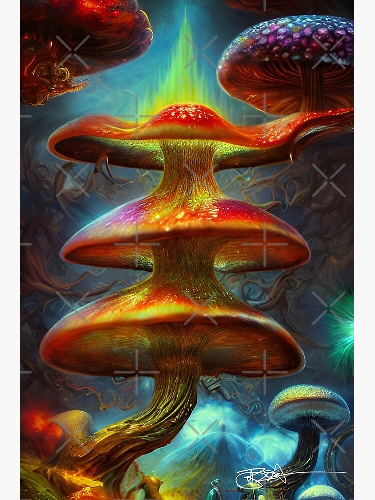 "Mushroom Fairyland Psilocybin Fantasy 14" Poster for Sale by ...