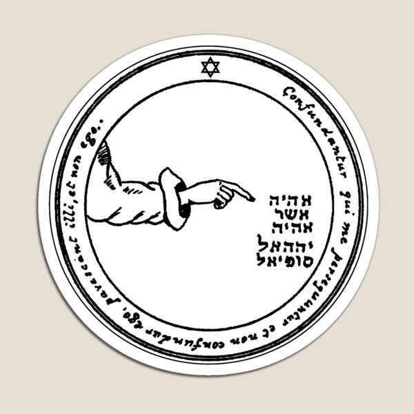 Imán for Sale con la obra «El Cuarto Pentáculo del Sello del Rey ...