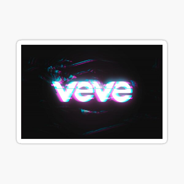"Veve Glitch Logo" Sticker for Sale by daftchunk | Redbubble