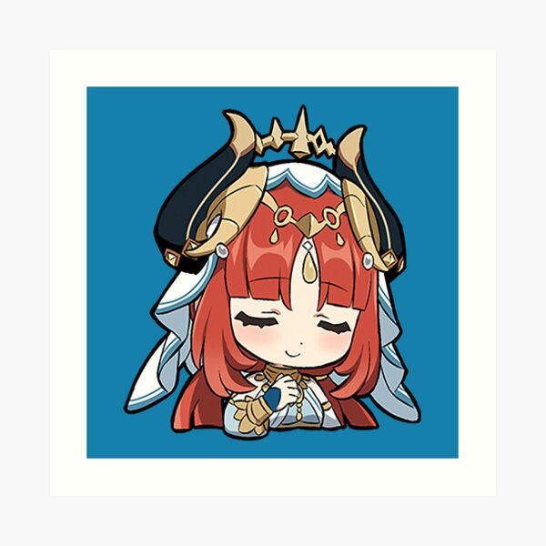 "Nilou | Genshin Impact Sticker "Bow and Thanks"" Art Print for Sale by ...