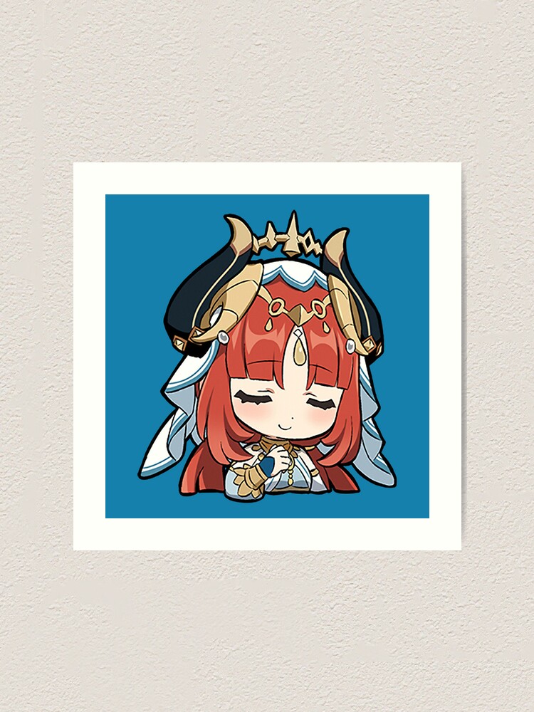 "Nilou | Genshin Impact Sticker "Bow and Thanks"" Art Print for Sale by ...