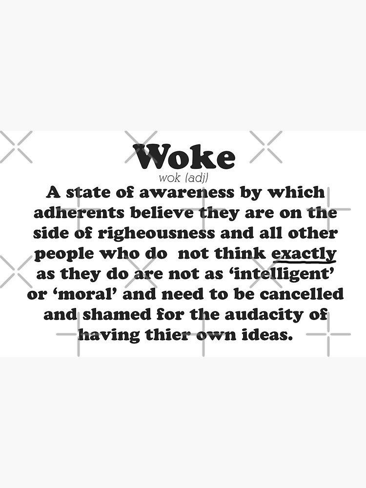 "Woke : a definition" Sticker for Sale by Naomi Gutierrez Parrish ...