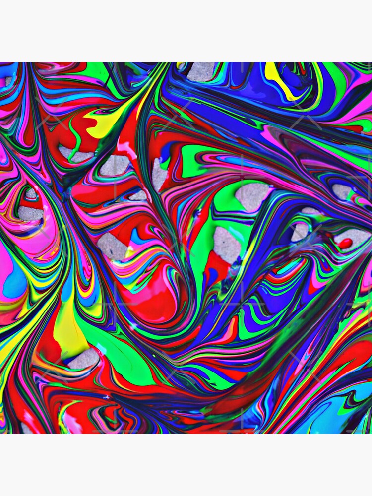 "Trippy Liquid Art Multicolor Liquid Drip | Trippy Art | StokedUpArt ...