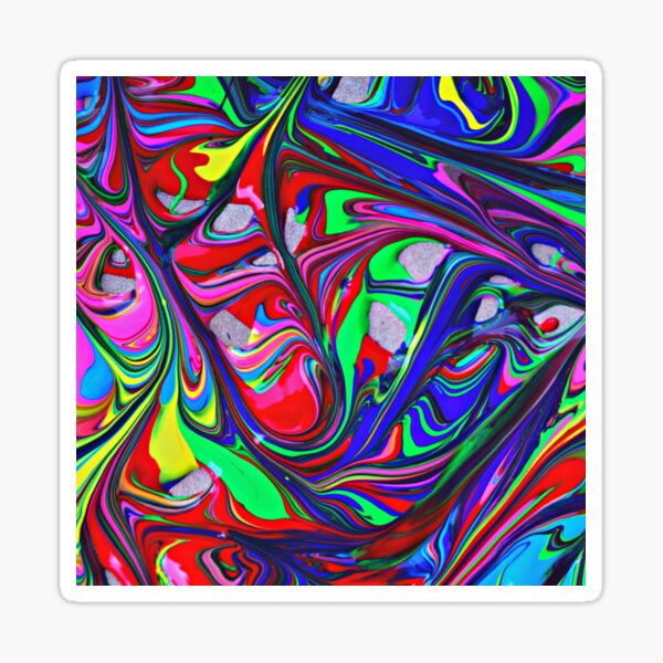 "Trippy Liquid Art Multicolor Liquid Drip | Trippy Art | StokedUpArt ...