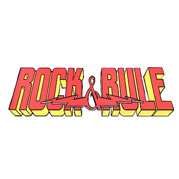 "Rock & Rule logo " Sticker for Sale by nytrodioxide | Redbubble