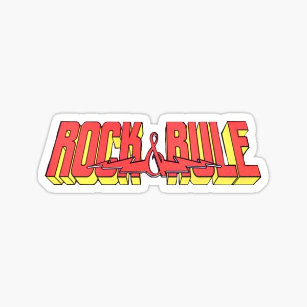 "Rock & Rule logo " Sticker for Sale by nytrodioxide | Redbubble