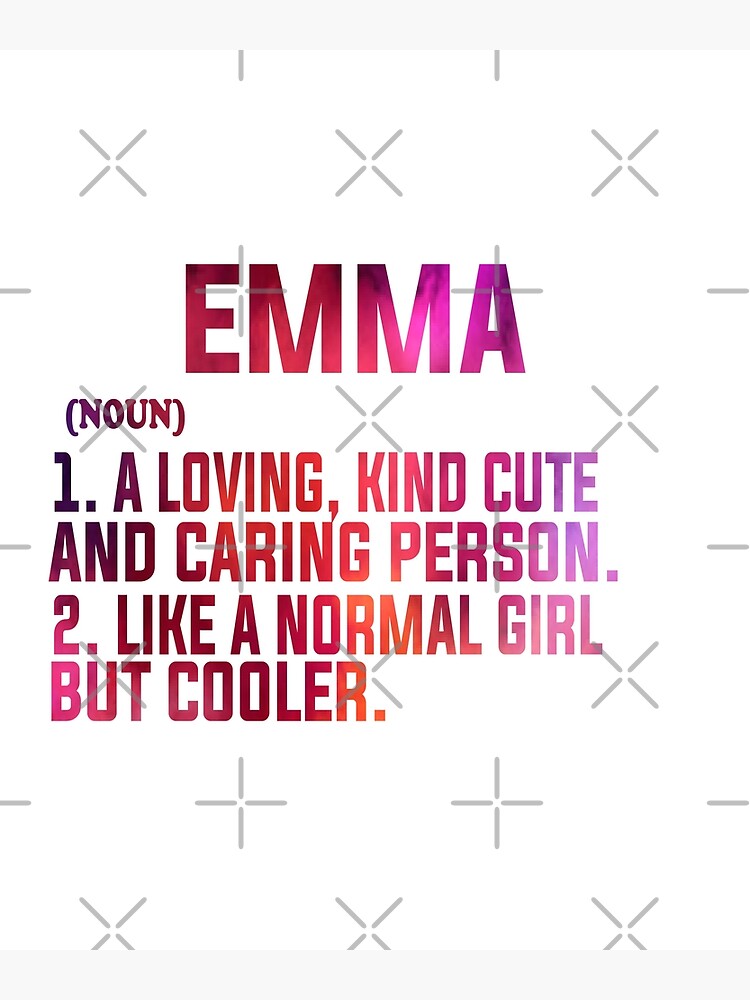 "Definition Of Emma in Colorful" Poster for Sale by MasterCoShop ...
