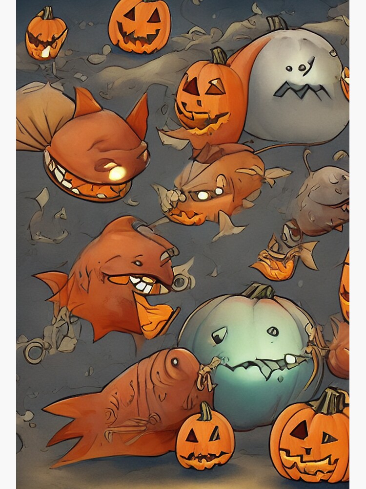 "Strong Fish Eating Little Fish" Sticker for Sale by AI-Art-Hustle ...