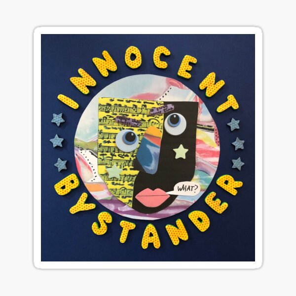 "Innocent Bystander" Sticker for Sale by prunellaparsnip | Redbubble