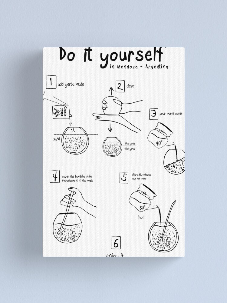 "Instructions to make yourself a mate" Canvas Print for Sale by CHOPER ...