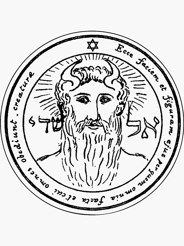 "The First Pentacle of the Sun King Solomon Seal" Sticker for Sale by ...