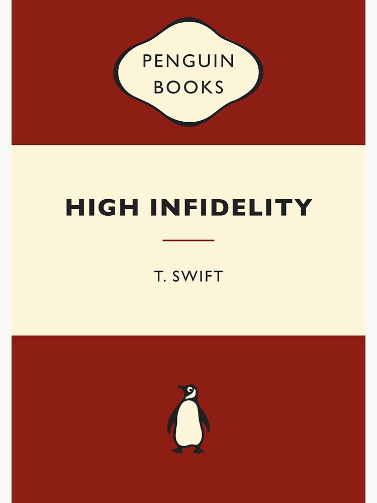 "high infidelity book cover" Sticker for Sale by dontwannadance | Redbubble