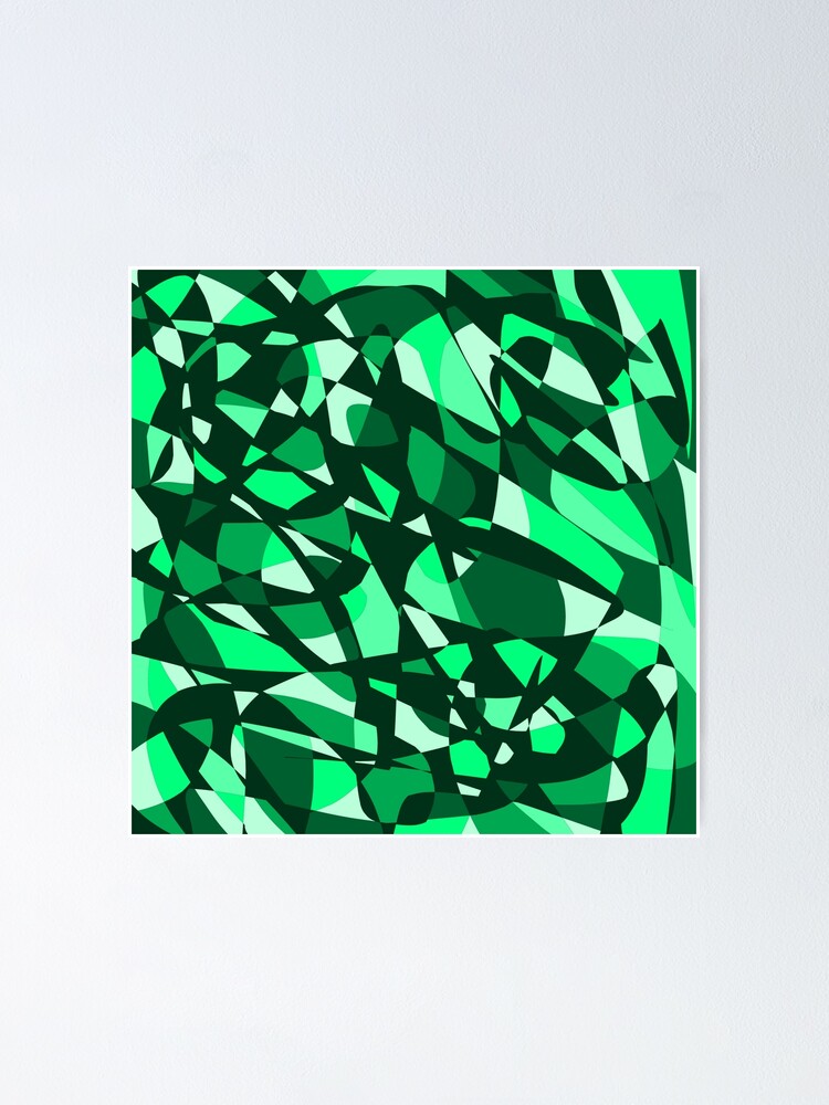 "Geometric Abstract Art #38: FLAVORS OF MINT: Fractures of Different ...