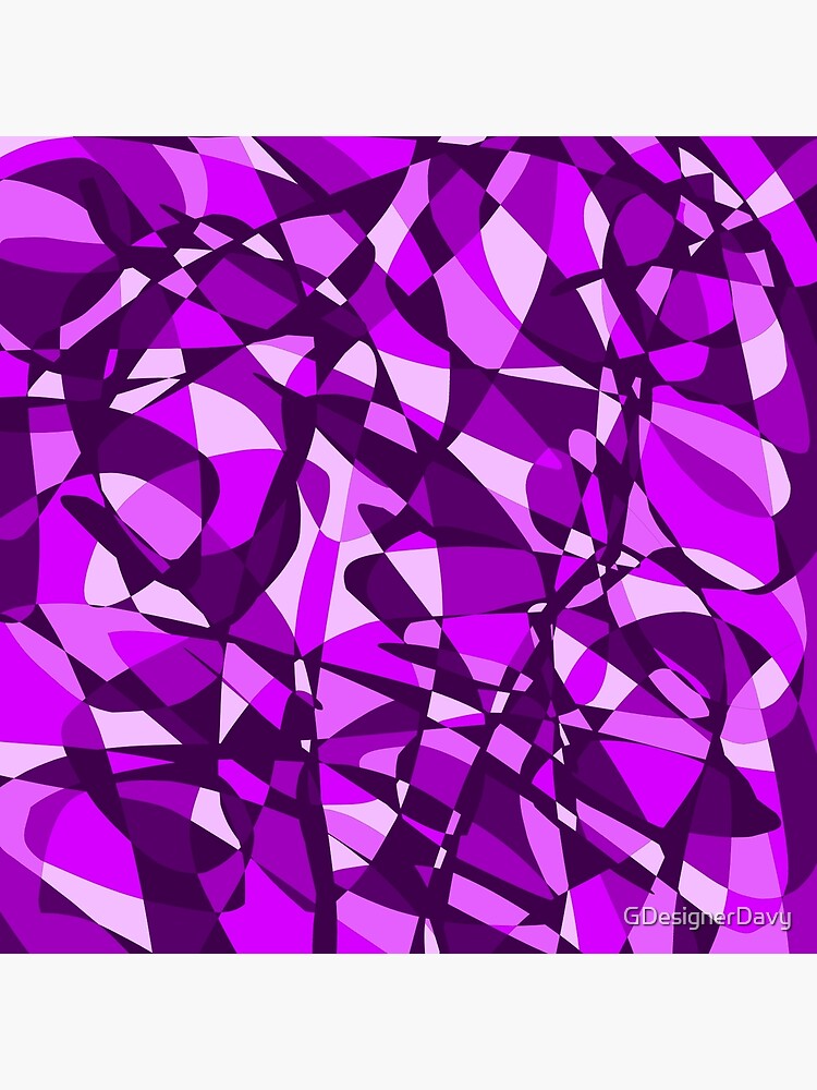 "Geometric Abstract Art #39: MAJESTIC PURPLE: Fractures of Different ...