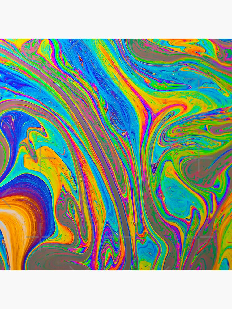 "Oil Slick | Trippy Liquid Art | StokedUpArt" Sticker for Sale by ...