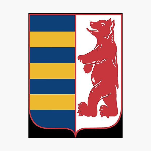 Lámina fotográfica «Escudo de armas de Rusyns, basado en el escudo de ...