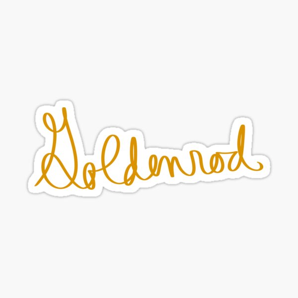 "Goldenrod " Sticker for Sale by abeink | Redbubble