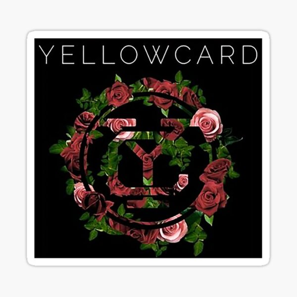 "yellowcard flower logo " Sticker for Sale by JoshuaSnoook | Redbubble