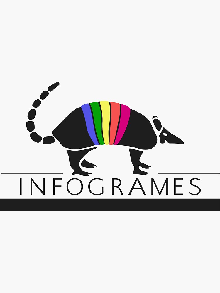 "Infogrames logo (1996)" Sticker by andli826 | Redbubble