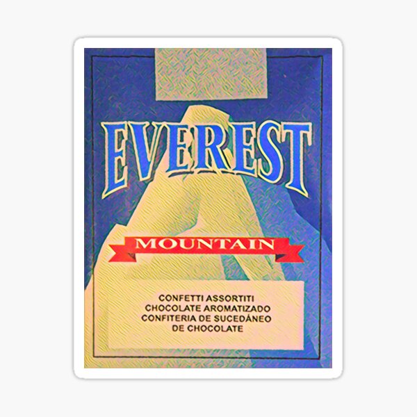 "Everest Chocolate Cigarettes Retro Candy" Sticker for Sale by ...