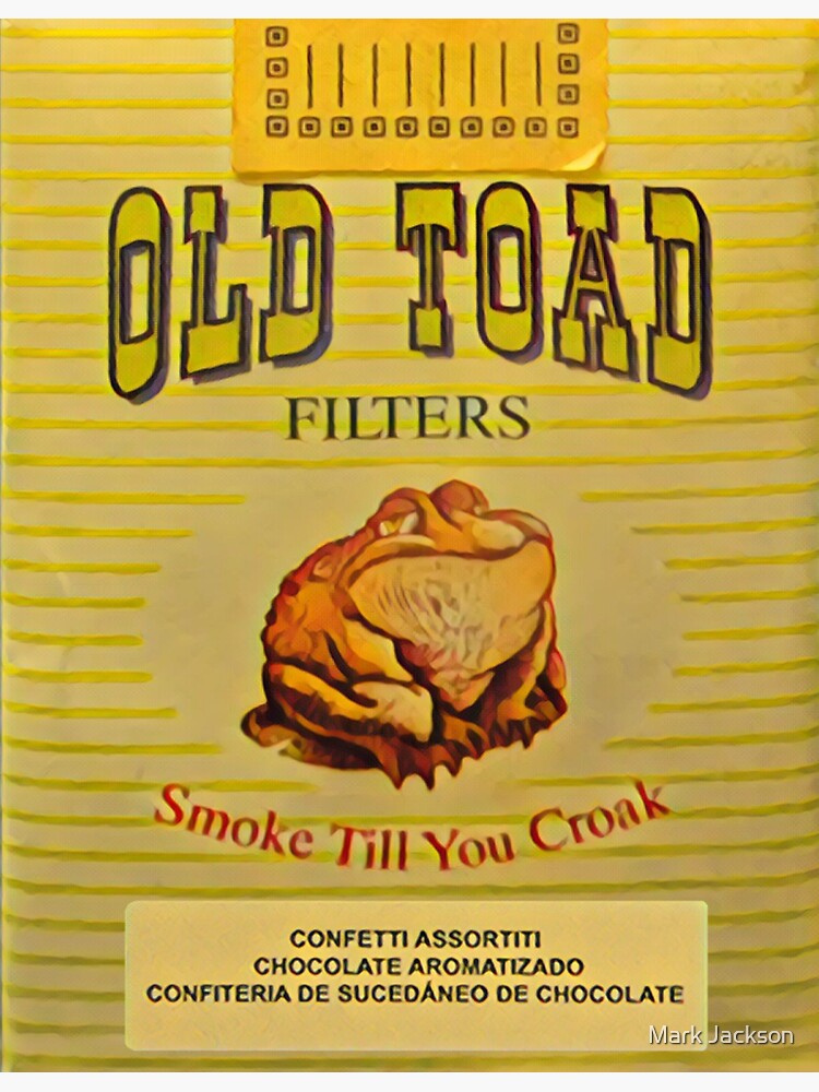 "Old Toad Chocolate Cigarettes Retro Candy" Sticker for Sale by ...