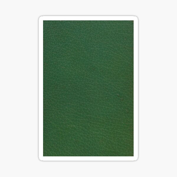 "Emerald Green Leather" Sticker for Sale by coverinlove | Redbubble