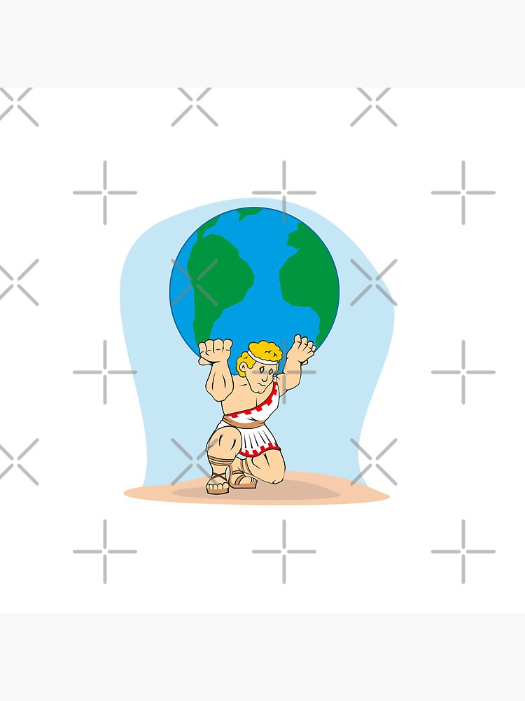 Chapa «La ilustración es una mitología, el Titán Atlas cargando el ...