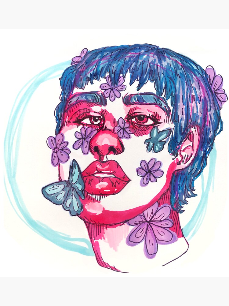 "Butterfly Boy" Sticker for Sale by AdaLanierArt | Redbubble